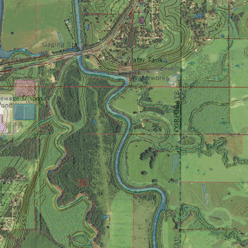 OK-POTEAU EAST: GeoChange 1965-2013 Map by Western Michigan University ...