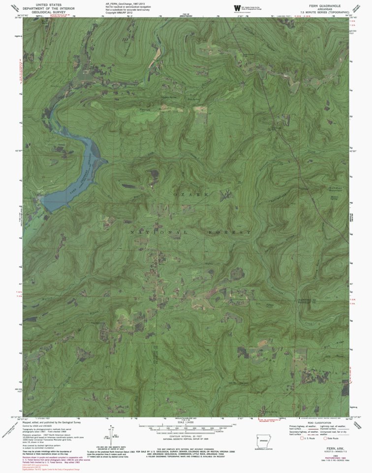 AR-FERN: GeoChange 1967-2013 Map by Western Michigan University ...