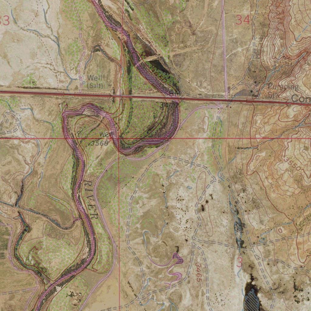 NM-BITTER LAKE: GeoChange 1961-2014 Map by Western Michigan University ...