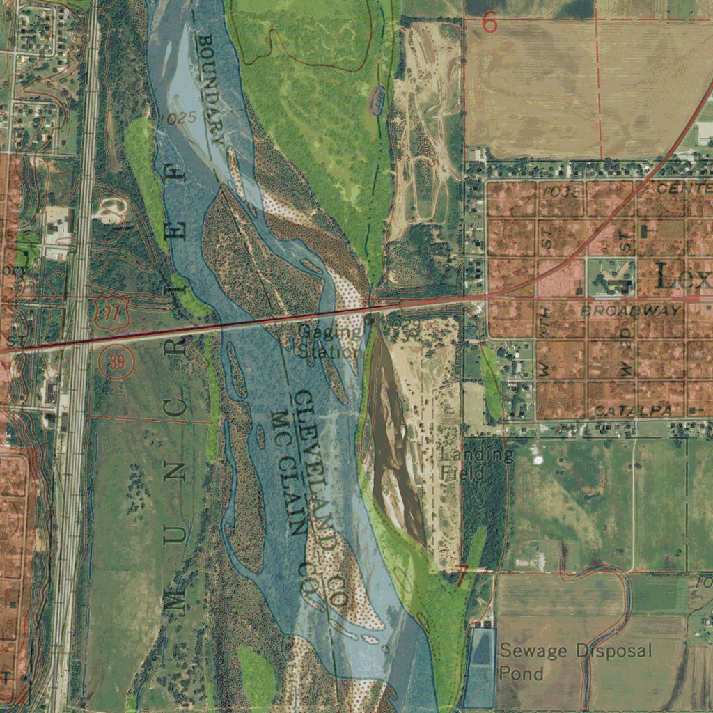 OK-PURCELL: GeoChange 1962-2013 Map by Western Michigan University ...