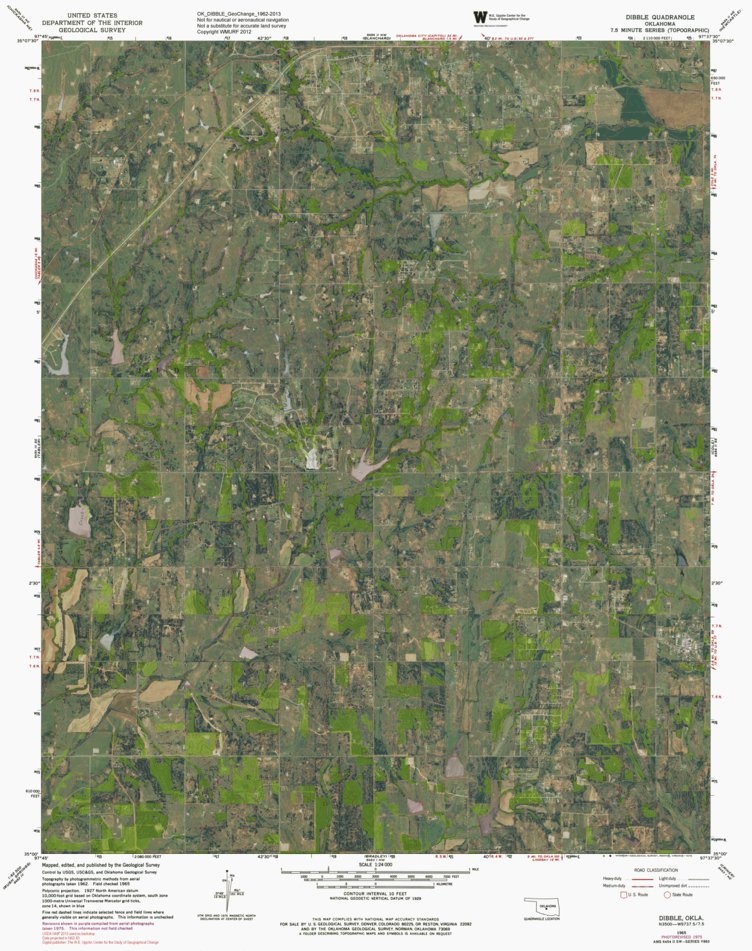 OK-DIBBLE: GeoChange 1962-2013 Map by Western Michigan University ...
