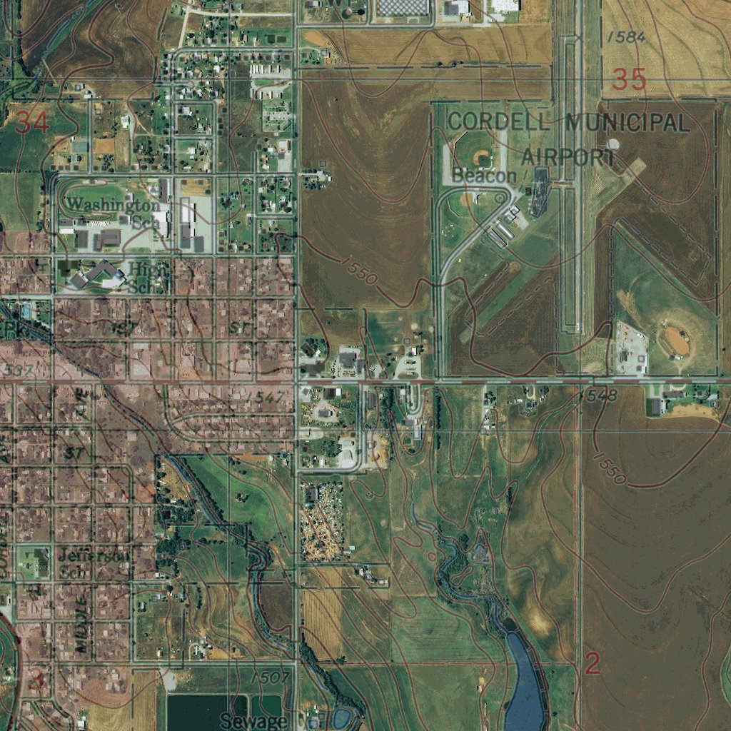 OK-CORDELL: GeoChange 1980-2013 Map by Western Michigan University ...