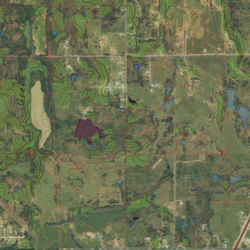 OK-AYDELOTTE: GeoChange 1964-2013 Map by Western Michigan University ...