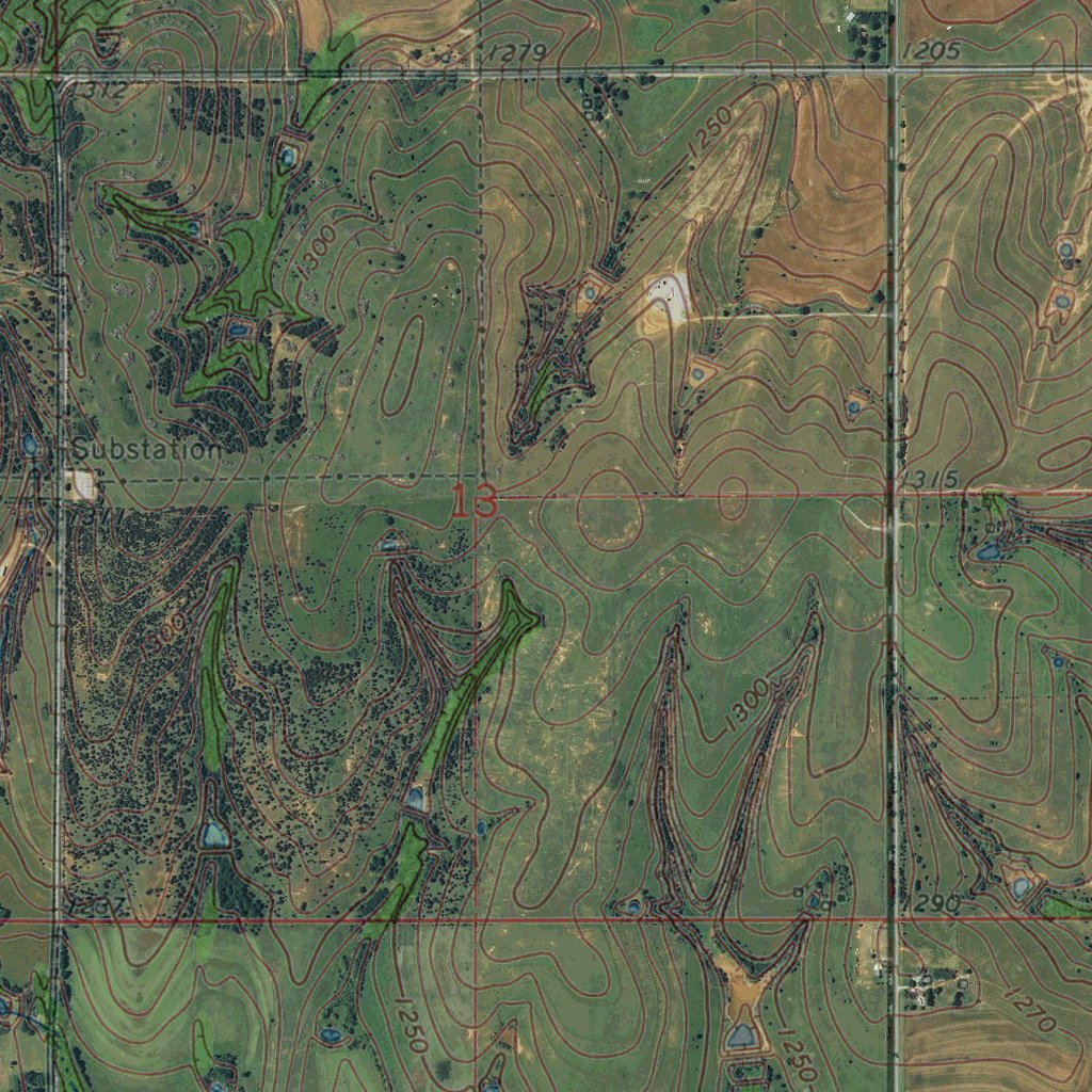 OK-ANADARKO NE: GeoChange 1965-2013 Map by Western Michigan University ...