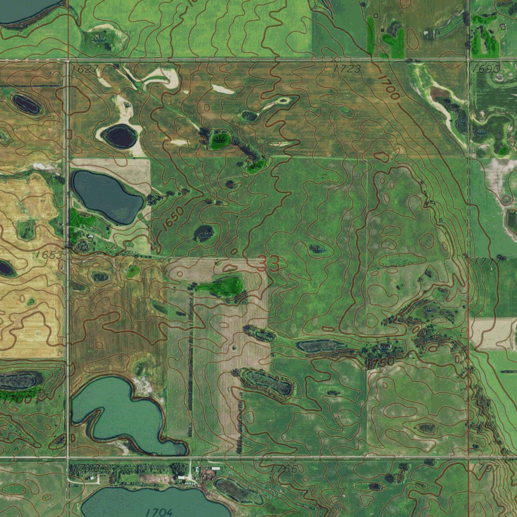 ND-DRAKE SE: GeoChange 1956-2014 Map by Western Michigan University ...