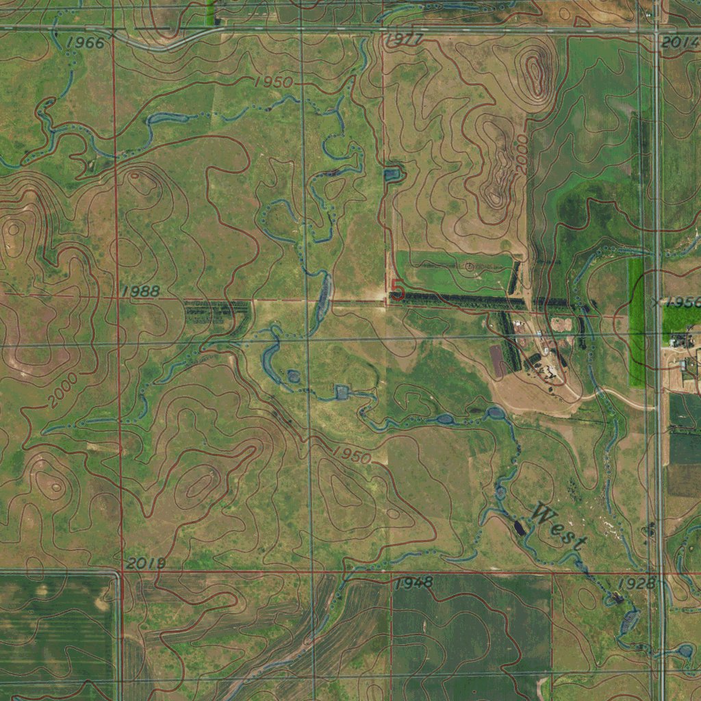 ND-REGAN SE: GeoChange 1974-2014 Map by Western Michigan University ...