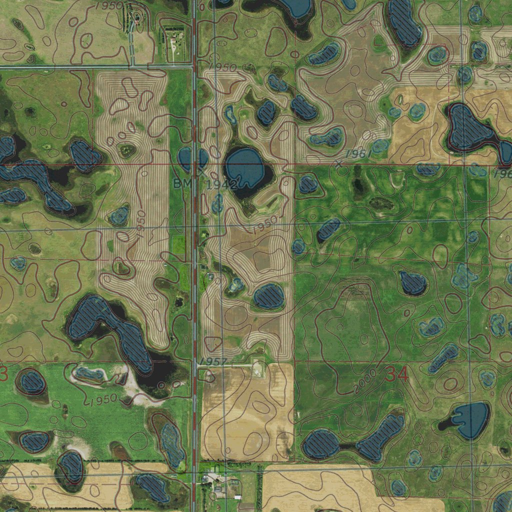 ND-HORSESHOE VALLEY: GeoChange 1978-2014 Map by Western Michigan ...