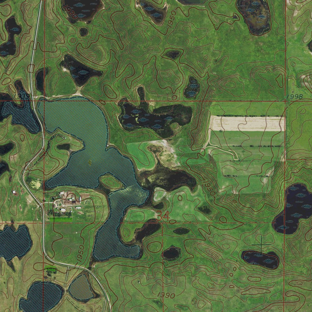 ND-FLORENCE LAKE: GeoChange 1957-2014 Map by Western Michigan ...