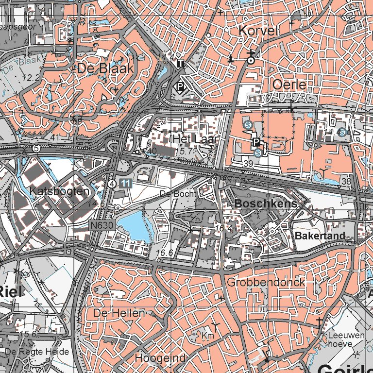 50O-Tilburg Map by Mapfactory | Avenza Maps