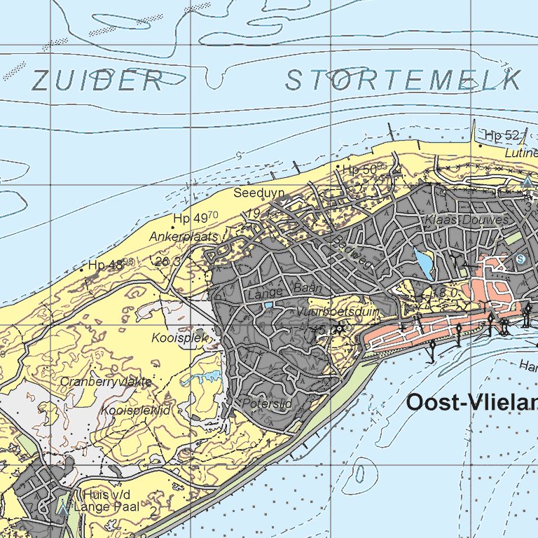 4O-Vlieland Map by Mapfactory | Avenza Maps