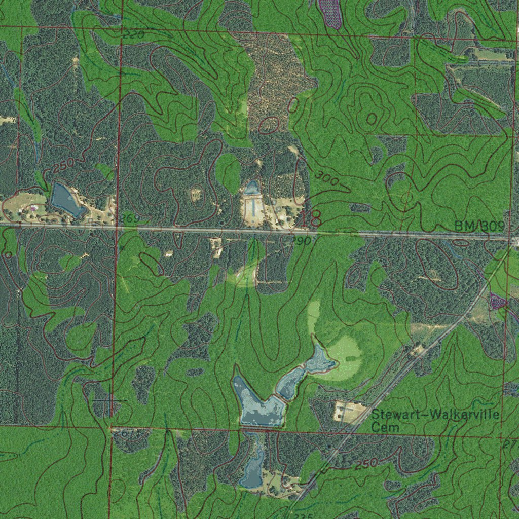 AR-LA-WALKERVILLE: GeoChange 1959-2013 Map by Western Michigan ...