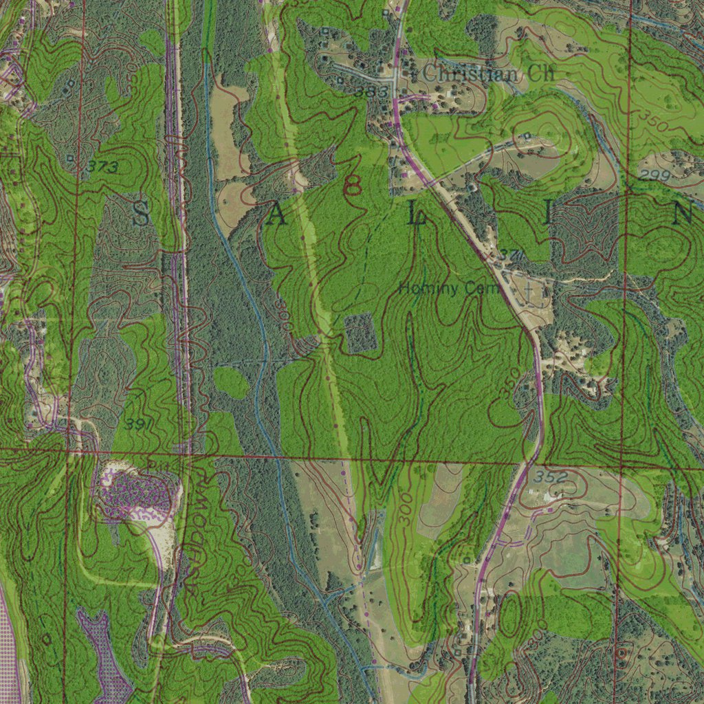 AR-RED BLUFF: GeoChange 1949-2013 Map by Western Michigan University ...