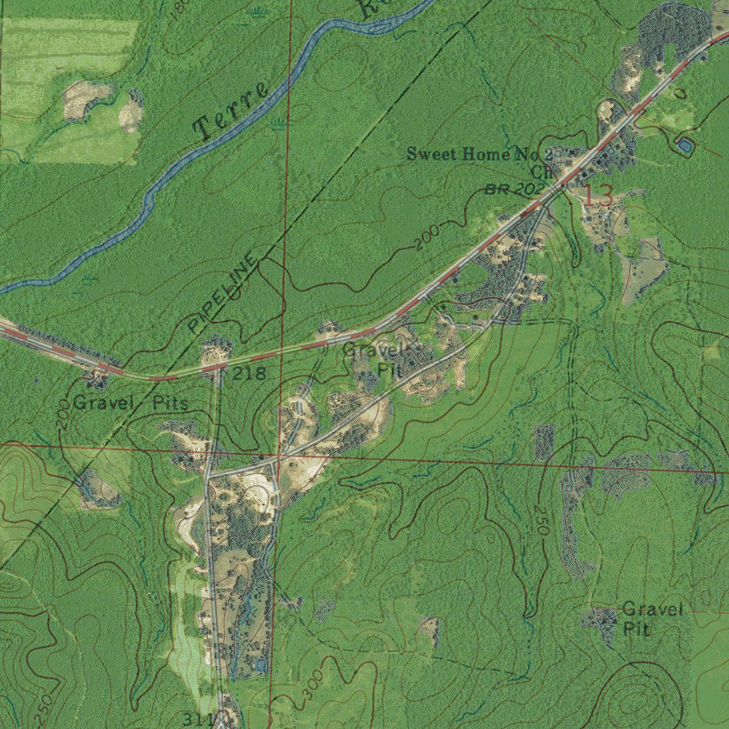 AR-WHELEN SPRINGS: GeoChange 1968-2013 Map by Western Michigan ...