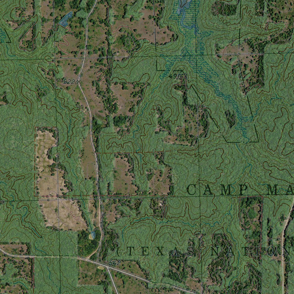 TX-PAT MAYSE LAKE EAST: GeoChange 1974-2012 Map by Western Michigan ...