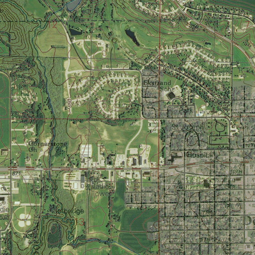 IA-DE WITT: GeoChange 1986-2013 Map by Western Michigan University ...