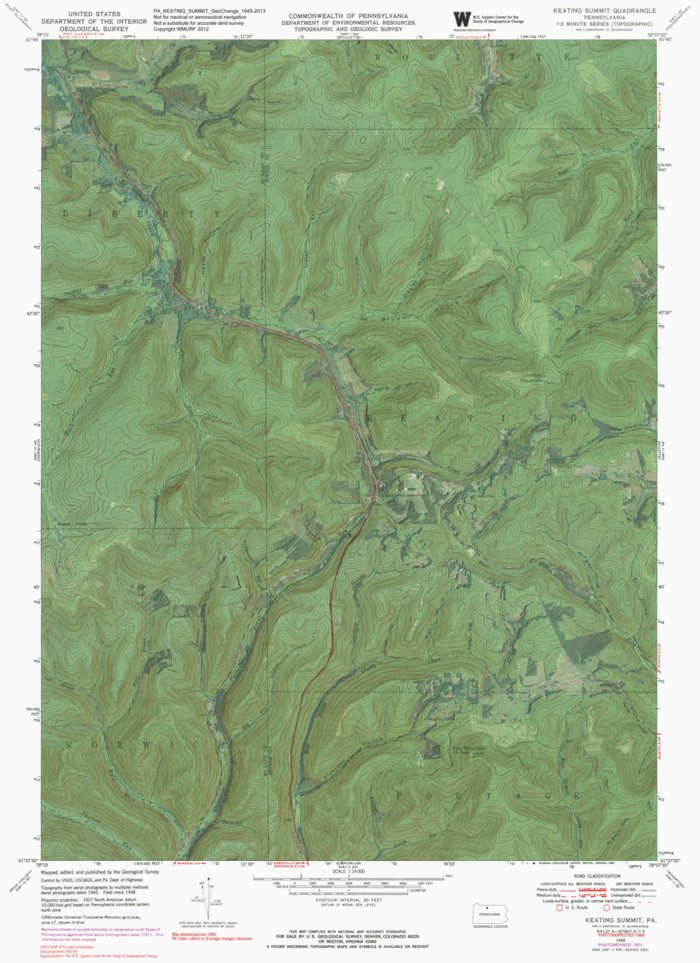 PA-KEATING SUMMIT: GeoChange 1945-2013 Map by Western Michigan ...