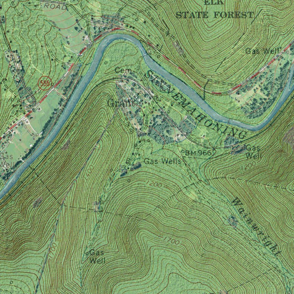 PA-DENTS RUN: GeoChange 1968-2013 Map by Western Michigan University ...