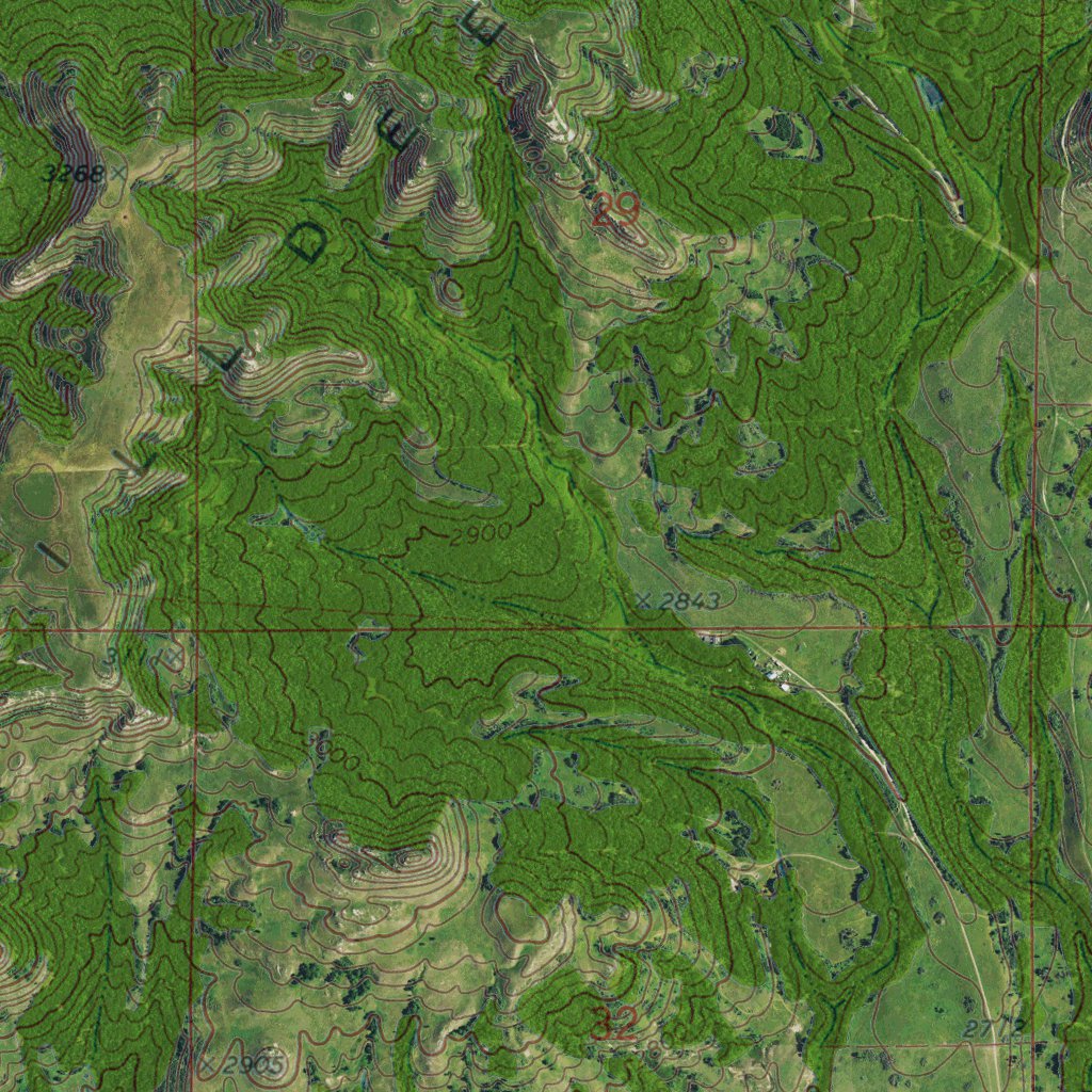 ND-KILLDEER MOUNTAINS: GeoChange 1973-2014 Map by Western Michigan ...