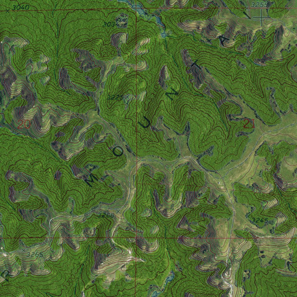 ND-KILLDEER MOUNTAINS: GeoChange 1973-2014 Map by Western Michigan ...