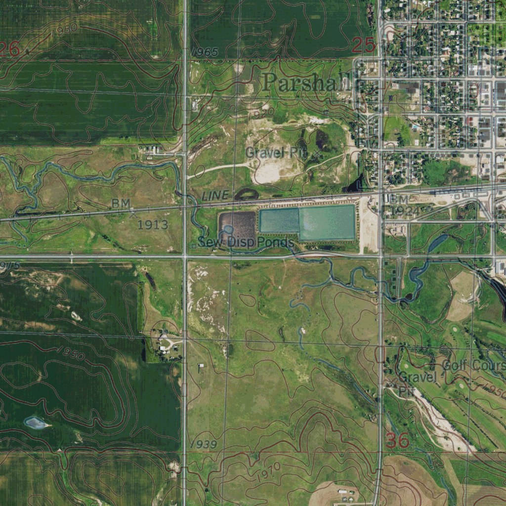 ND-PARSHALL: GeoChange 1973-2014 Map by Western Michigan University ...