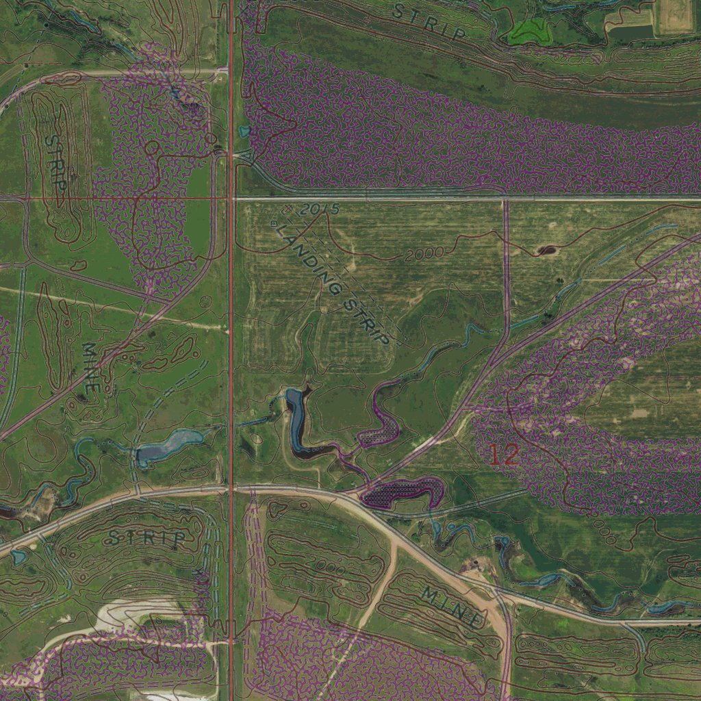 ND-MEDICINE BUTTE NE: GeoChange 1967-2014 Map by Western Michigan ...
