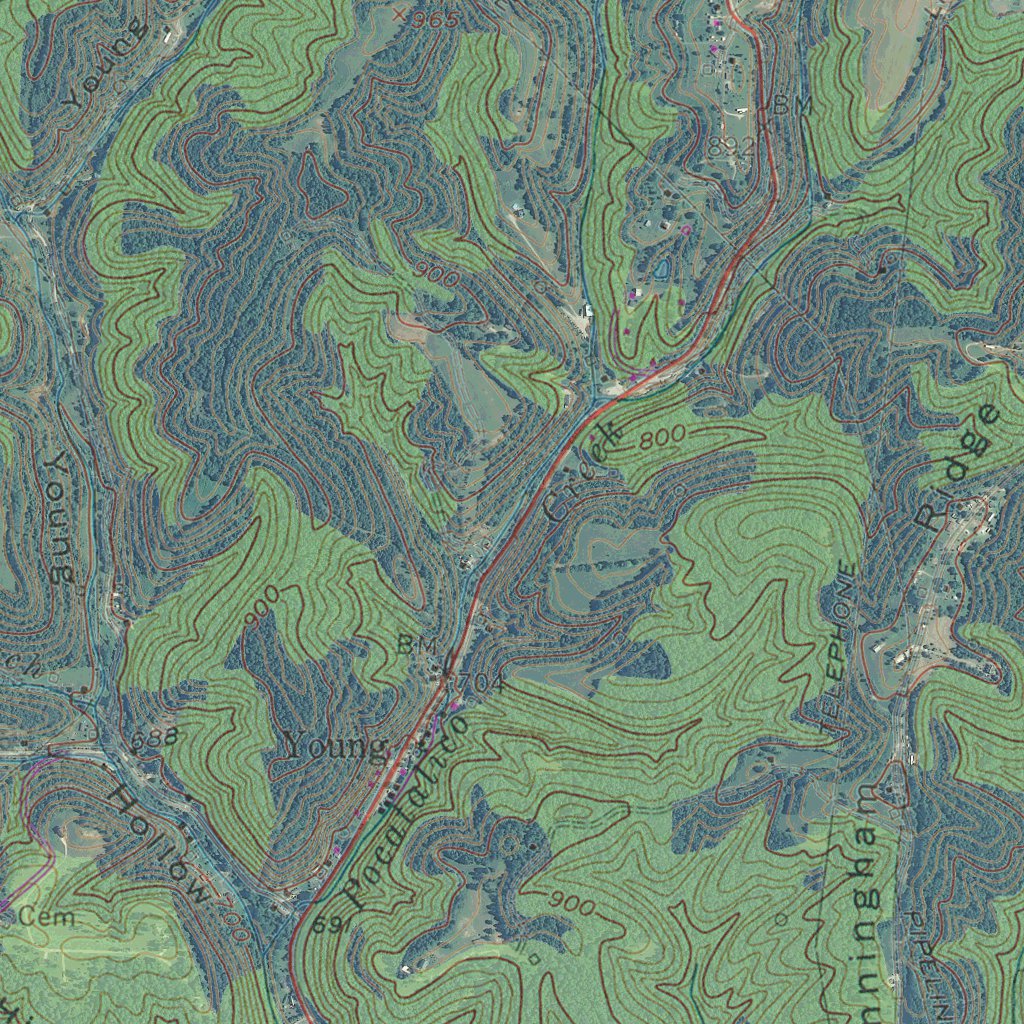 WV-KENNA: GeoChange 1956-2011 Map by Western Michigan University ...