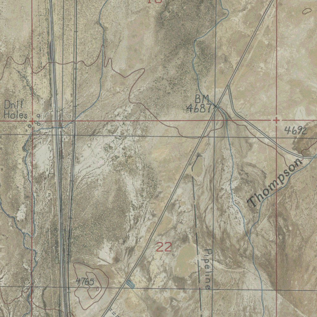UT-CRESCENT JUNCTION: GeoChange 1955-2011 Map by Western Michigan ...