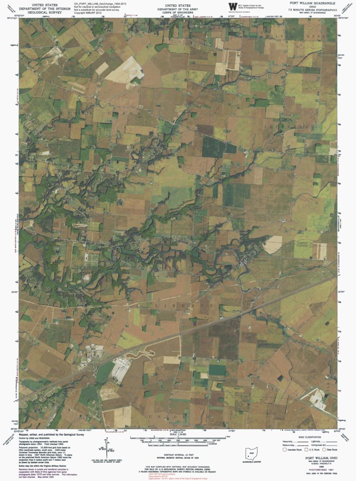 OH-PORT WILLIAM: GeoChange 1954-2013 Map by Western Michigan University ...