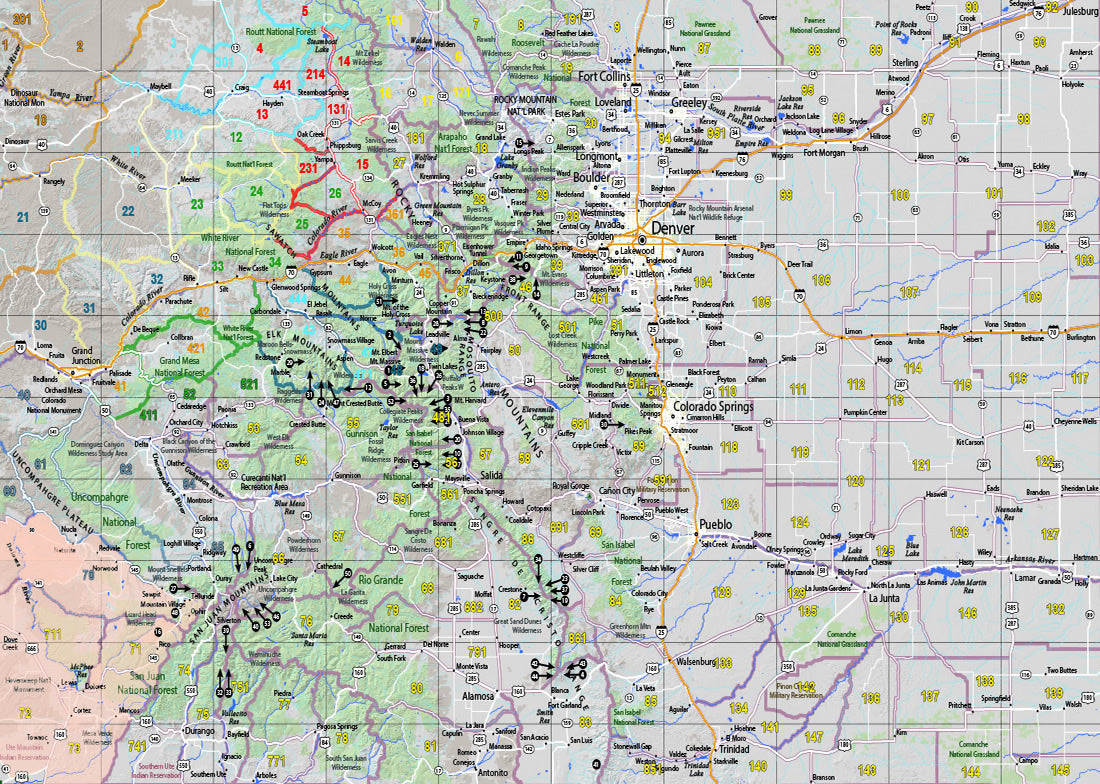 2025 Colorado Hunt Maps – GMU 70, 71, 72, 73 & 711 Map Bundle by Map ...