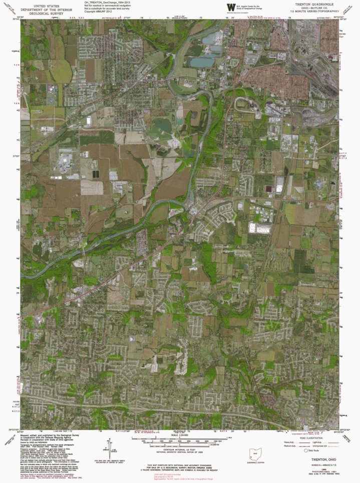OH-TRENTON: GeoChange 1954-2013 Map by Western Michigan University ...
