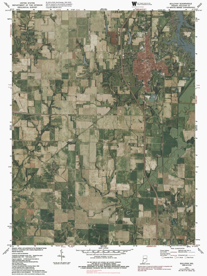 IN-SULLIVAN: GeoChange 1941-2012 Map by Western Michigan University ...