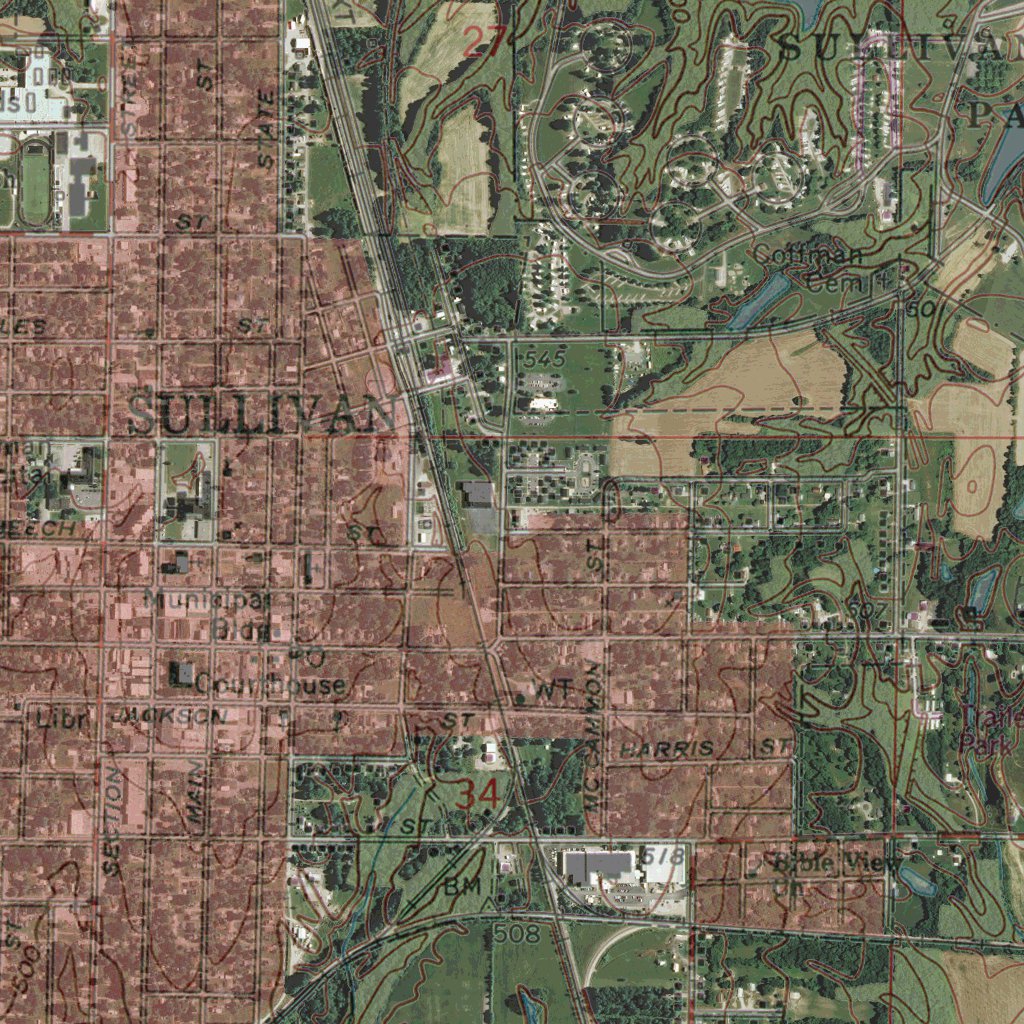 IN-SULLIVAN: GeoChange 1941-2012 Map by Western Michigan University ...