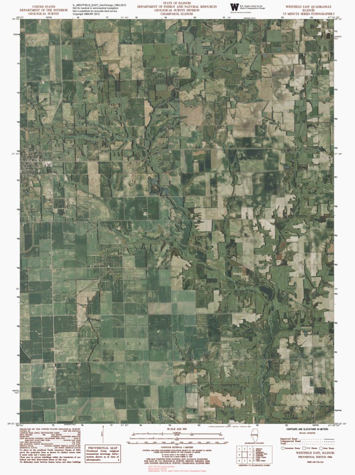 IL-WESTFIELD EAST: GeoChange 1982-2012 Map by Western Michigan ...