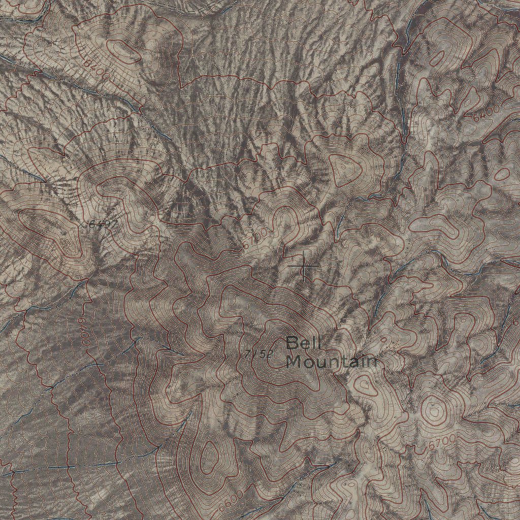 NV-BELL MOUNTAIN: GeoChange 1971-2010 Map by Western Michigan ...