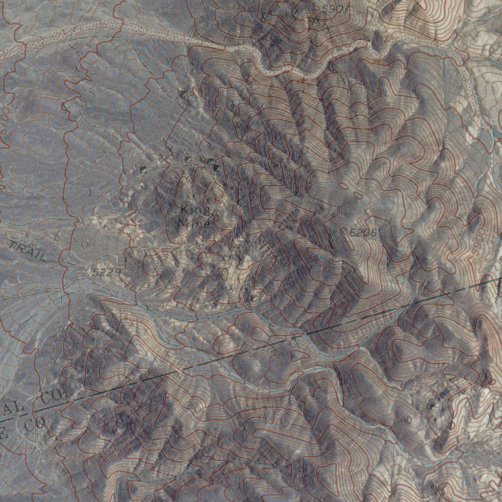 NV-SLATE MOUNTAIN: GeoChange 1971-2010 Map by Western Michigan ...