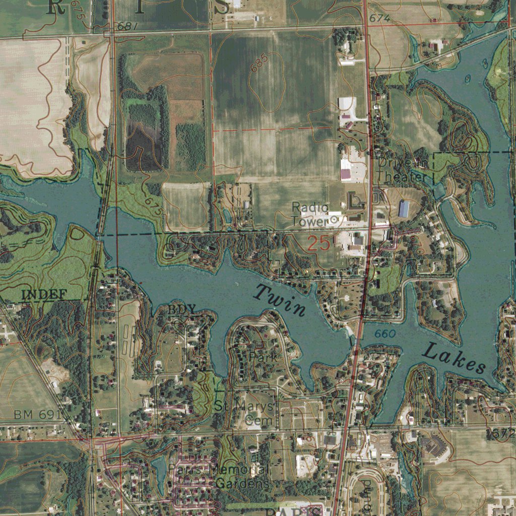 IL-PARIS NORTH: GeoChange 1964-2012 Map by Western Michigan University ...