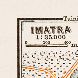 Imatra town plan, 1929 Map by Waldin | Avenza Maps