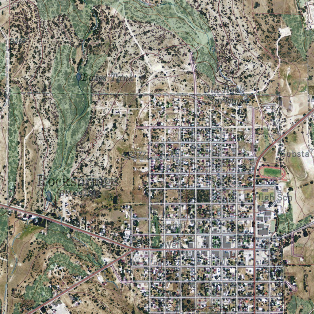 TX-ROCKSPRINGS: GeoChange 1970-2012 Map by Western Michigan University ...