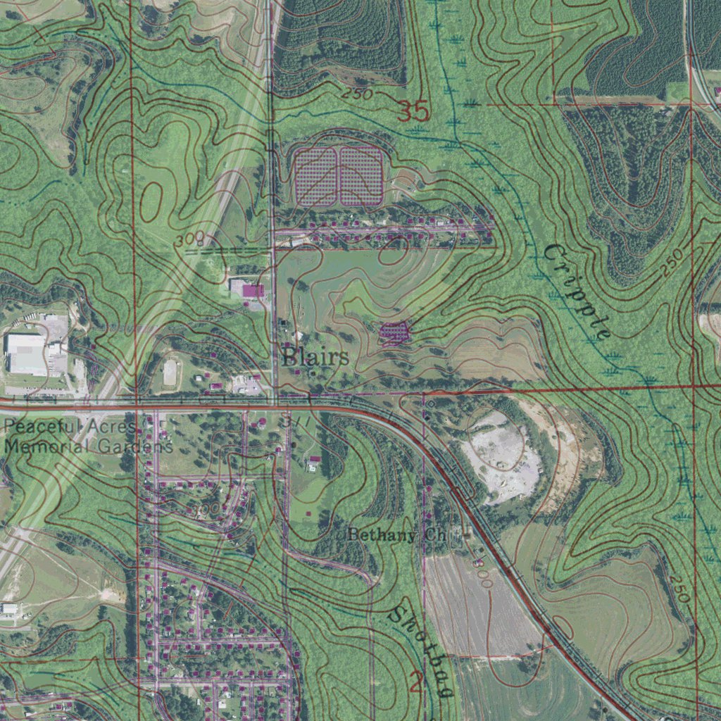 AL-OPP EAST: GeoChange 1965-2013 Map by Western Michigan University ...