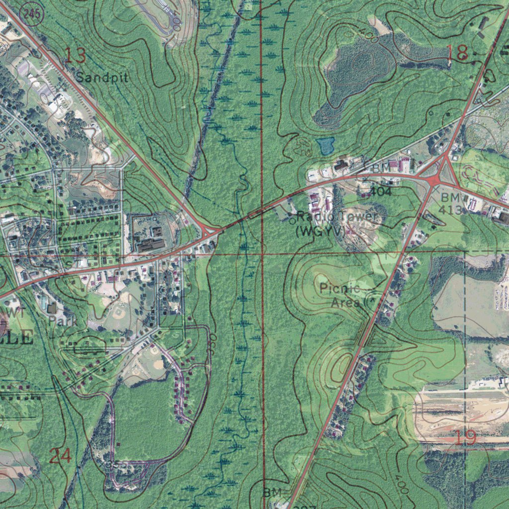 AL-GREENVILLE EAST: GeoChange 1968-2013 Map by Western Michigan ...