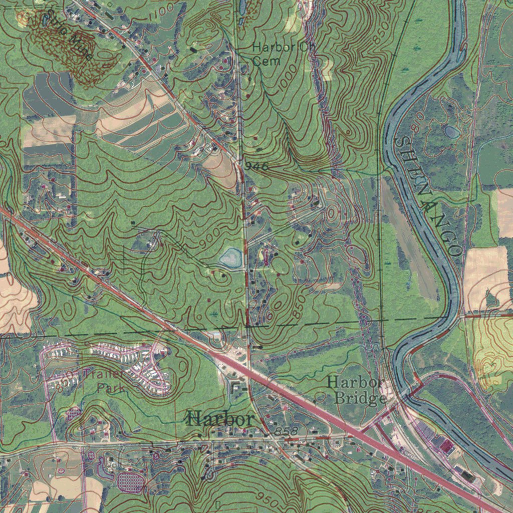 PA-EDINBURG: GeoChange 1955-2010 Map by Western Michigan University ...