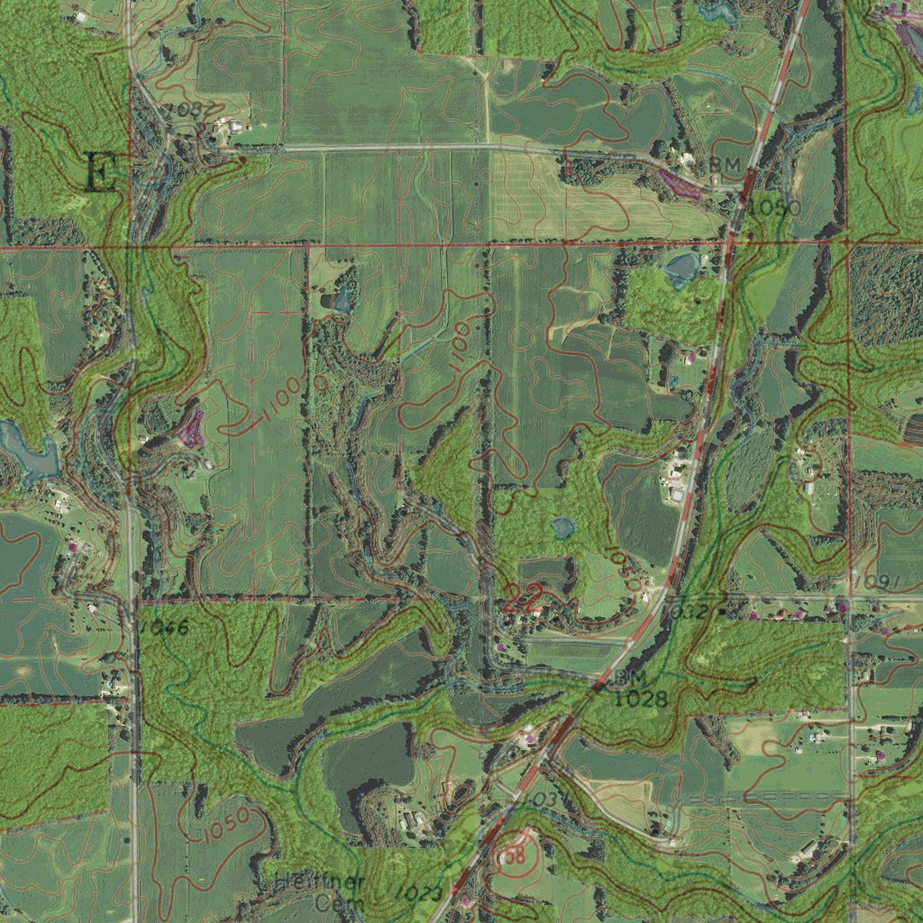 OH-ASHLAND NORTH: GeoChange 1960-2013 Map by Western Michigan ...