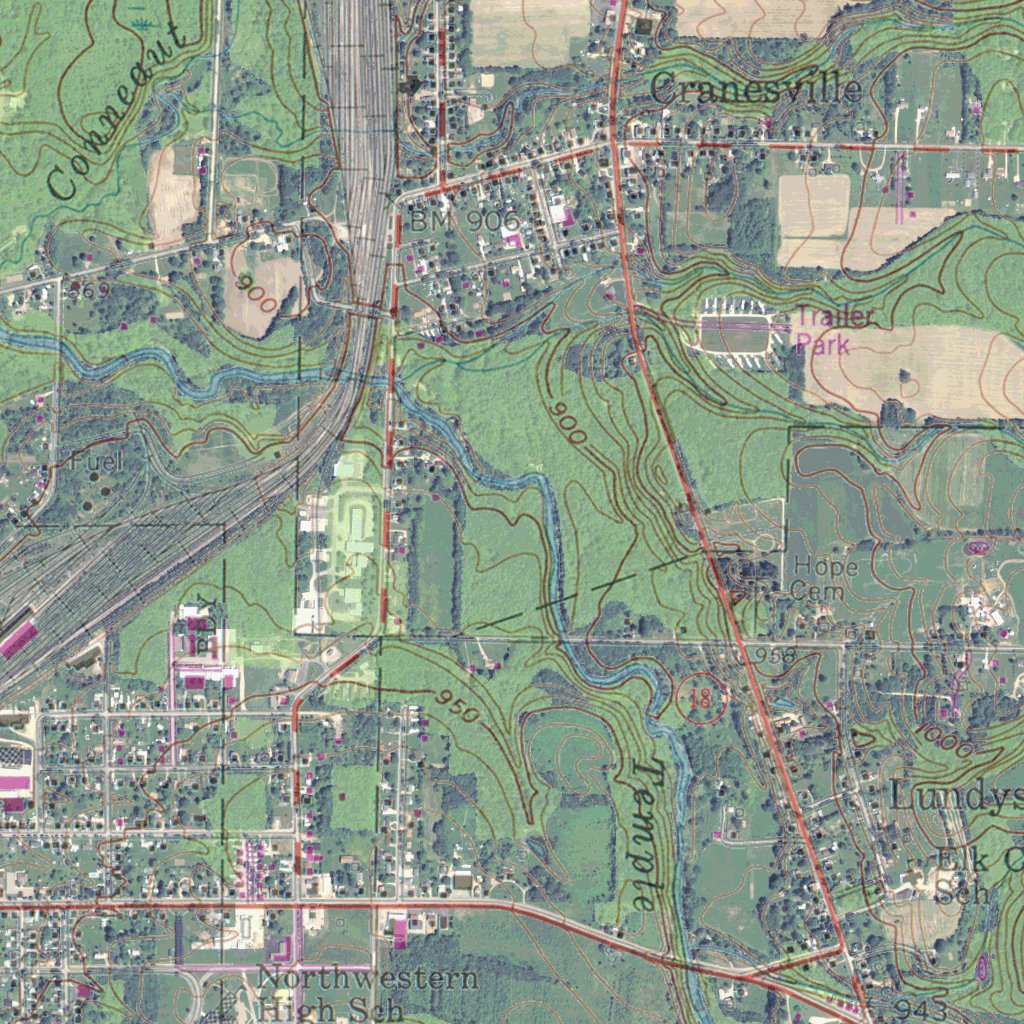 PA-ALBION: GeoChange 1955-2010 Map by Western Michigan University ...