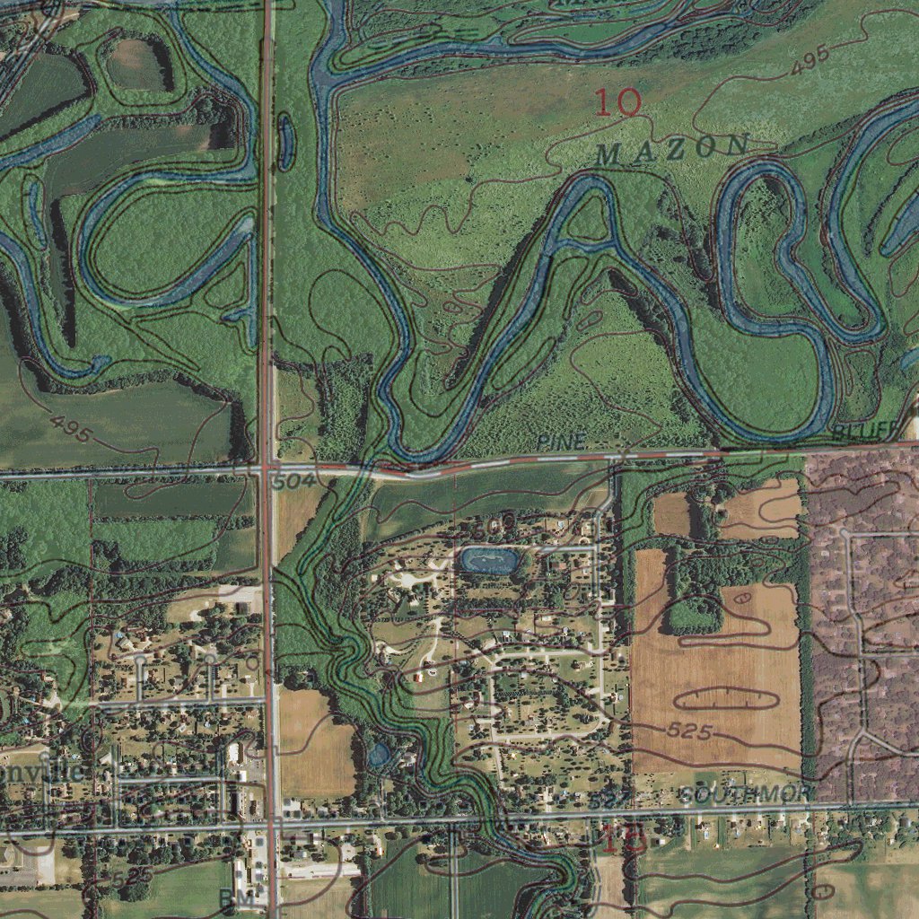 IL-MORRIS: GeoChange 1952-2012 Map by Western Michigan University ...