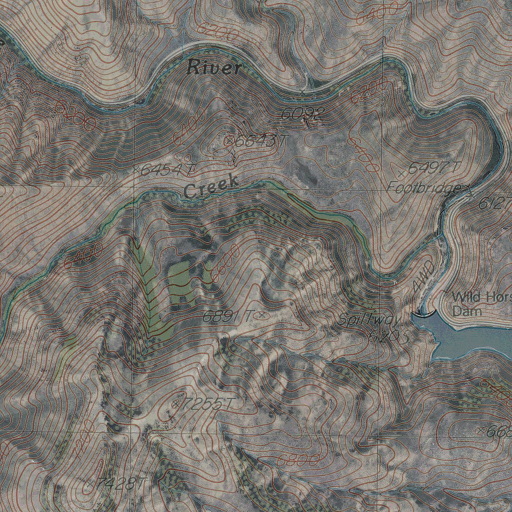 NV-WILD HORSE: GeoChange 1980-2010 Map by Western Michigan University ...