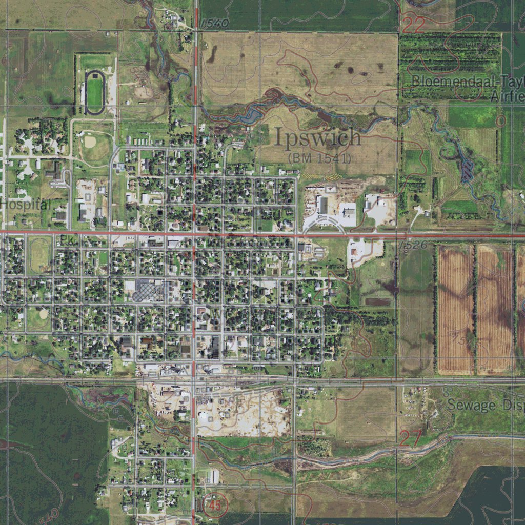 SD-IPSWICH: GeoChange 1973-2014 Map by Western Michigan University ...