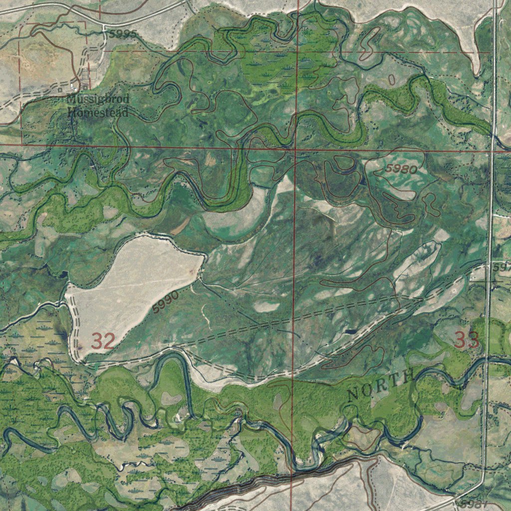 MT-MUD LAKE: GeoChange 1955-2013 Map by Western Michigan University ...