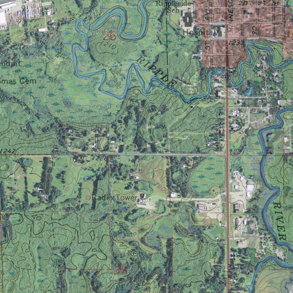 MN-AITKIN: GeoChange 1973-2014 Map by Western Michigan University ...
