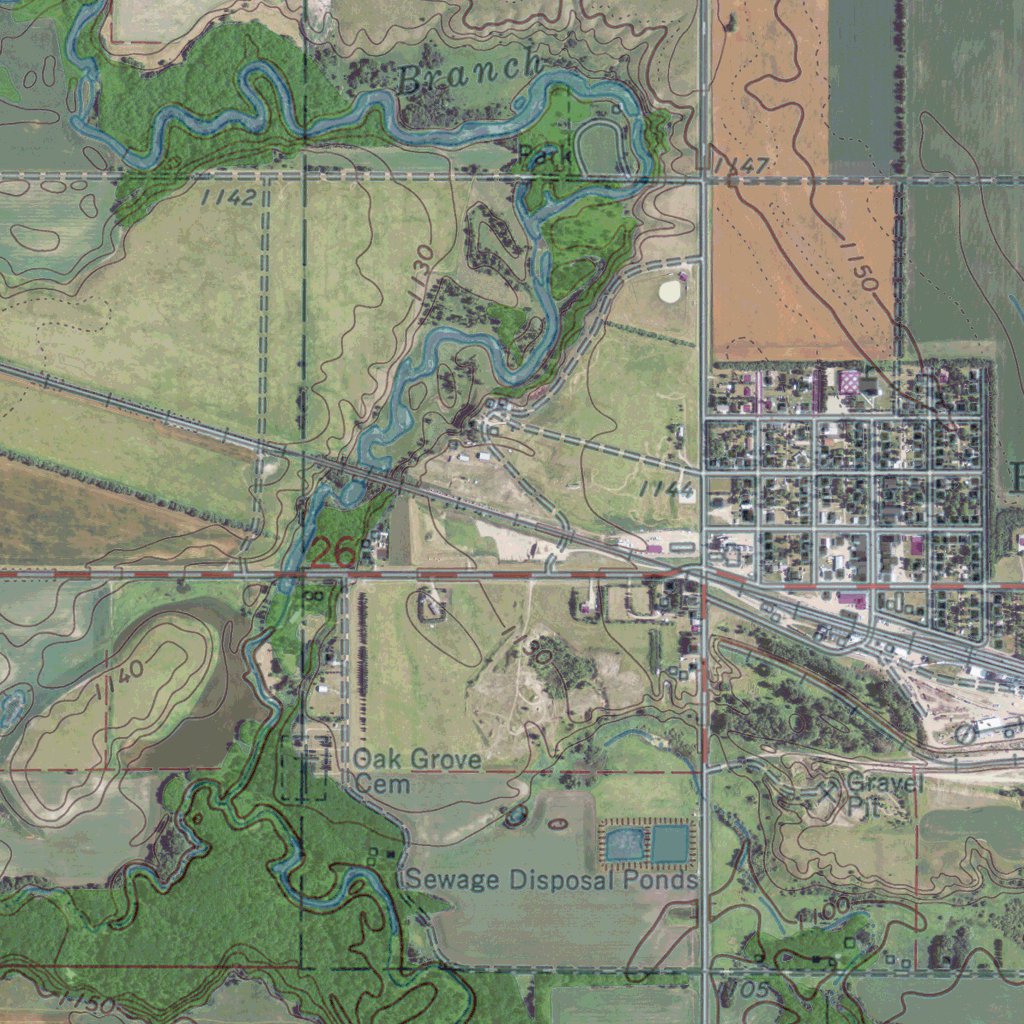 ND-FORDVILLE: GeoChange 1961-2012 Map by Western Michigan University ...
