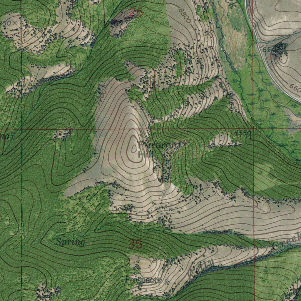 MT-ID-KITTY CREEK: GeoChange 1967-2013 Map by Western Michigan ...